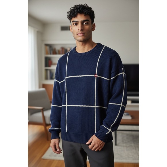 Nautica | Sweaters | Vintage Nautica Mens Wool Crewneck Sweater Large ...
